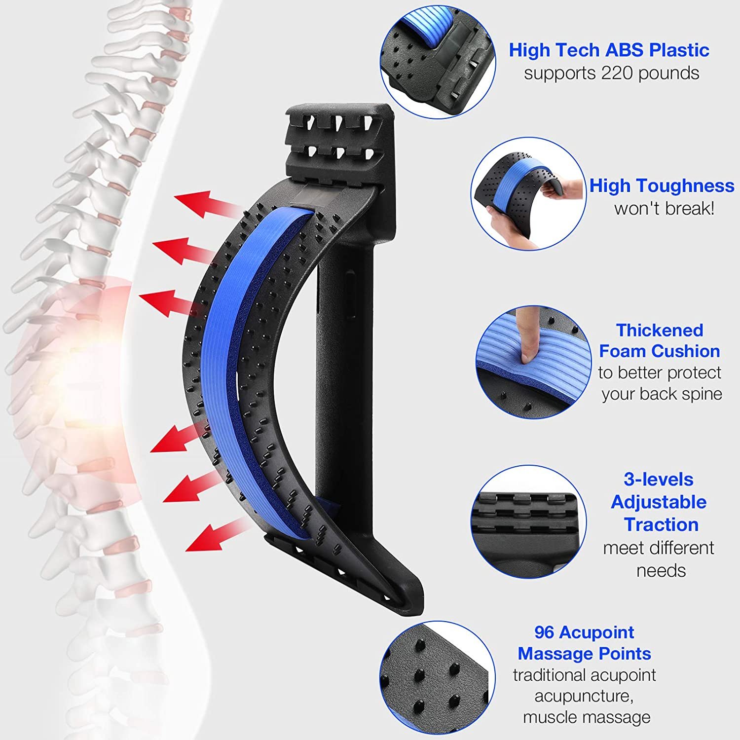 Back Support Relaxation Spine Pain Relieve Equipment – Galaxy Collection