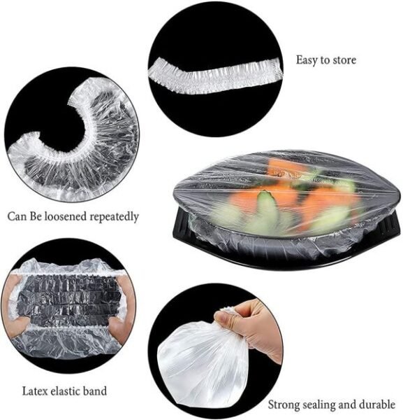 100 Pcs High Quality Elastic Food Reusable Bowl Covers – Galaxy Collection